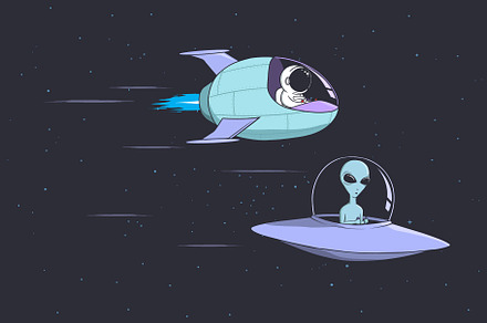 Alien, an Illustration by Galacticus