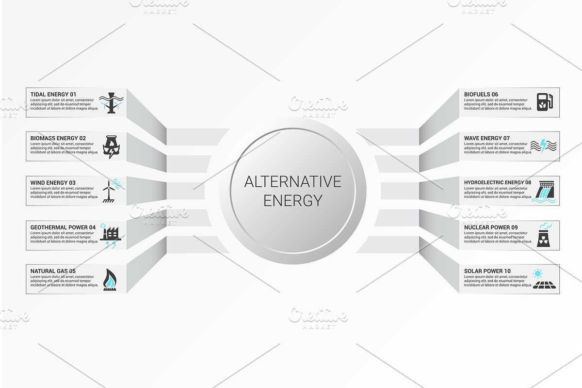 Infographic Alternative Energy, an Object Illustration by Aimagenarium ...