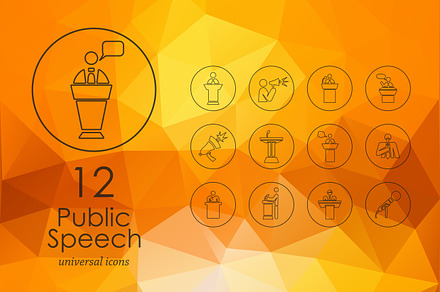 20 Public Speech icons, an Icon by Palau