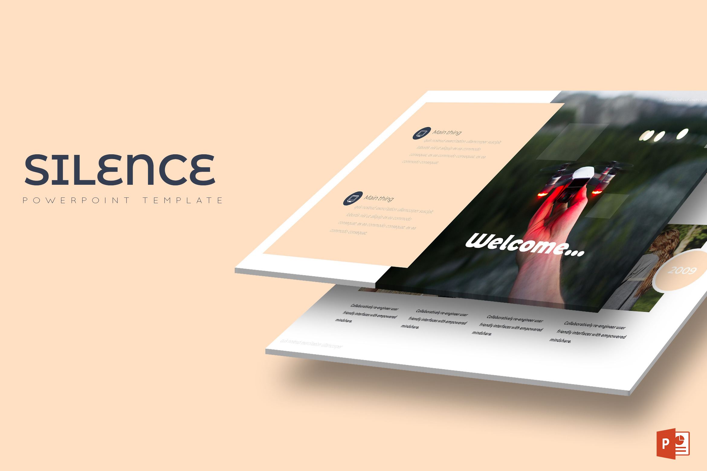 Silence - Powerpoint Template, a Presentation Template by AQR Studio