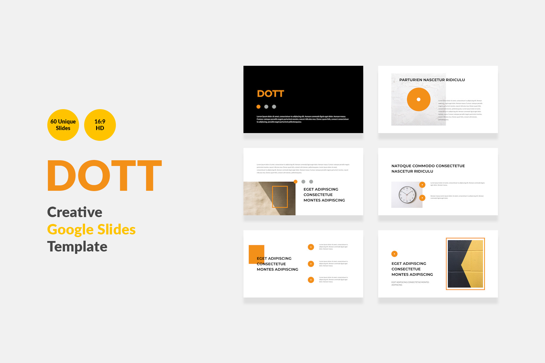 DOTT Creative Google Slides Template, a Presentation Template by KHIDD
