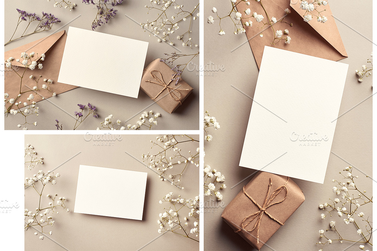 Wedding Invitation MOCKUP Bundle, a Product Mockup by nika-vera