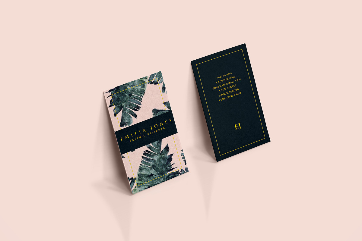 Leaf Bussiness Card Template, a Card Template by MH Design Template
