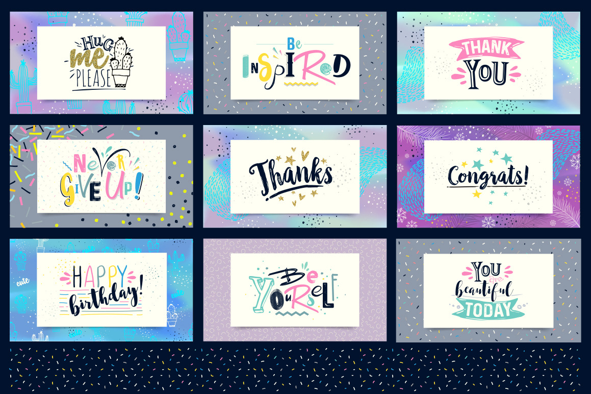Set of vector greeting cards., an Invitation Template by brainpencil