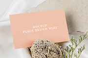 Pink blank business card mockup, a Business Card Template by rawpixel