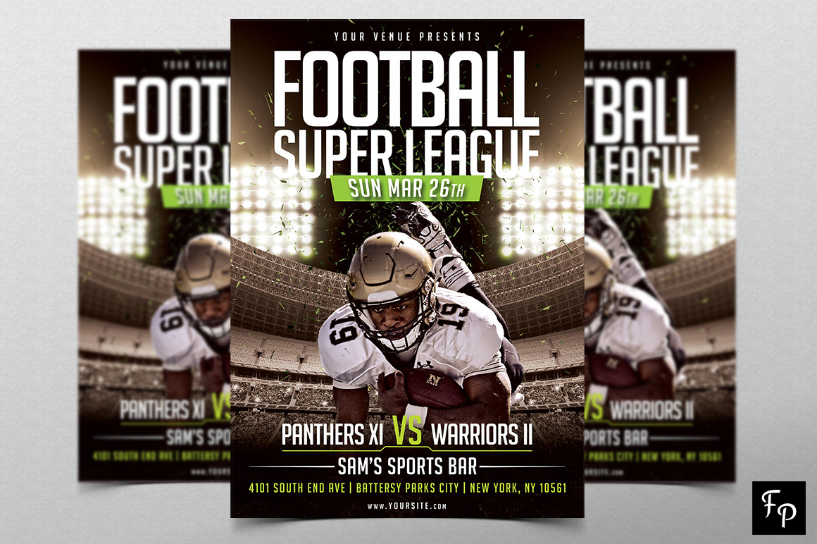 Football Flyer, a Flyer Template by FlyerPig