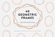 40 Geometric Frames, an Object Graphic by Type and Graphics Studio