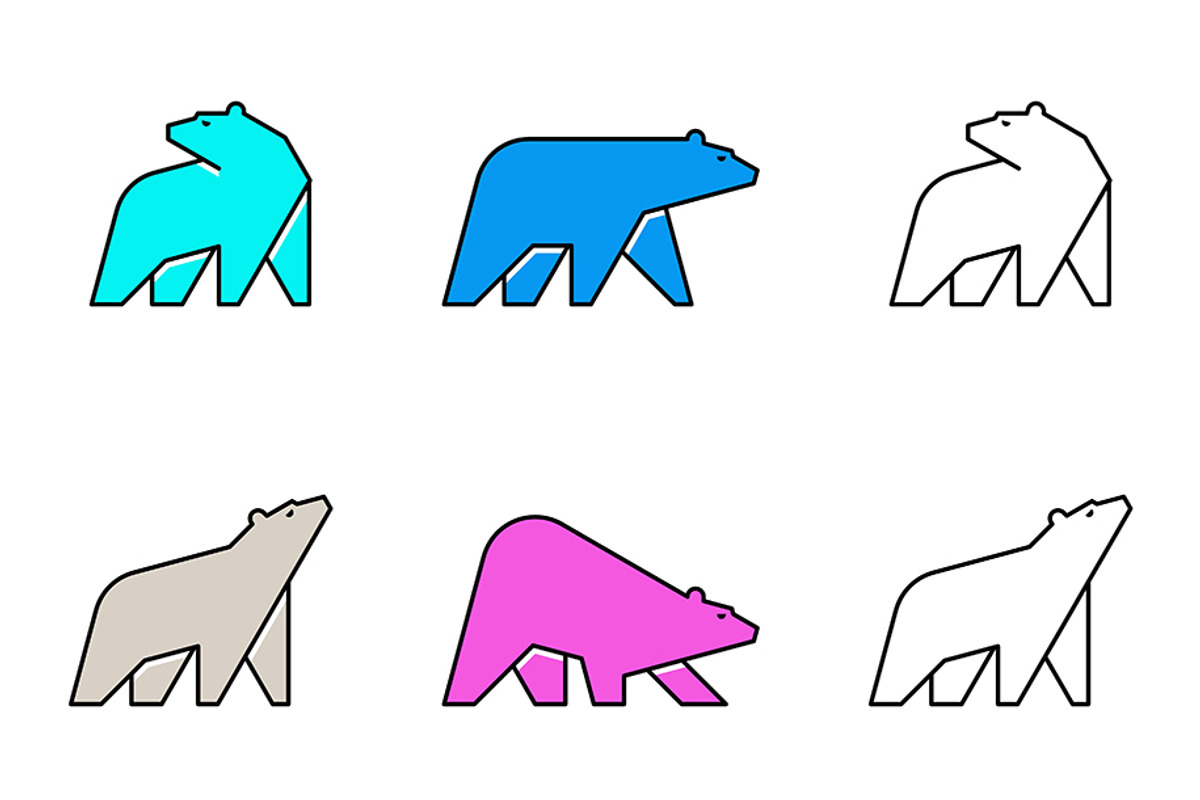 Ice Bear Logo + pattern, an Icon by NataliiaVolyk