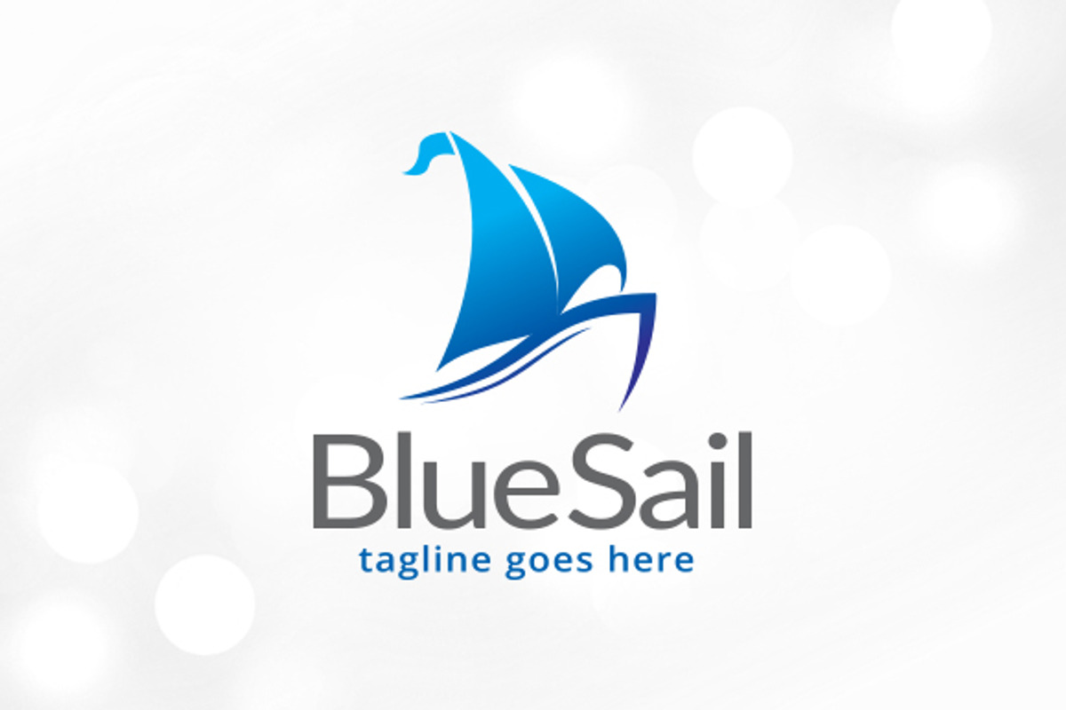 Blue Sail Logo Template, a Branding & Logo Template by gunaonedesign