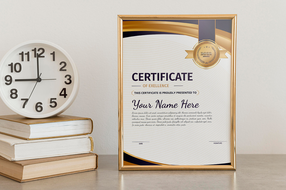Professional Certificate Design, a Stationery Template by MRI STUDIO
