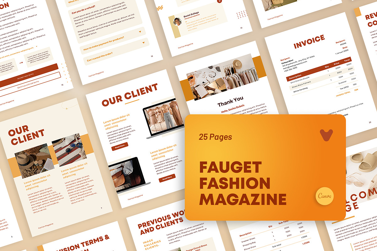 Fauget Fashion Magazine Template