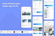 Hotel & Reservation App UI Kit, an UI Kit Template by Betush