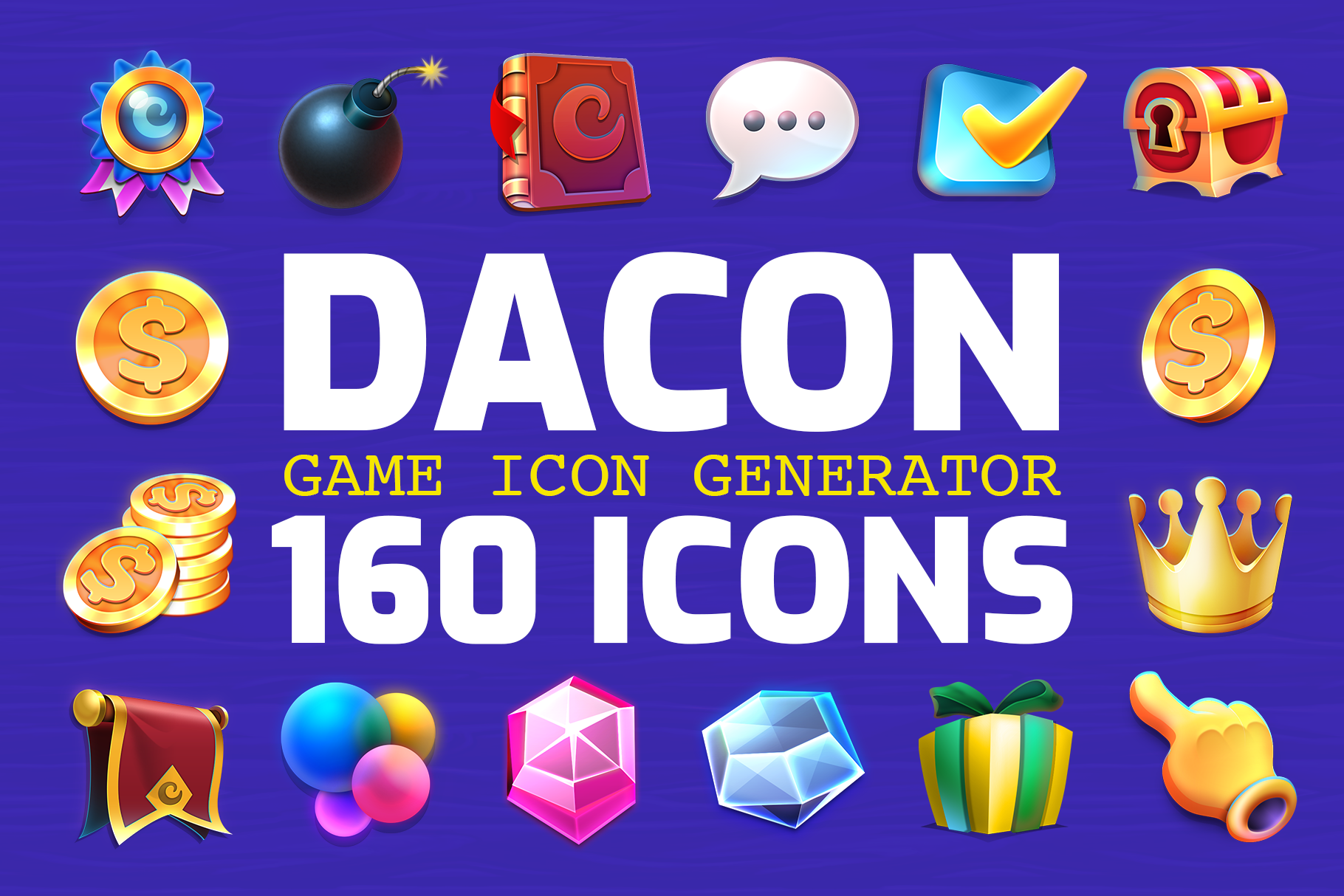 DACON - Game Icon Generator, an Icon by Weirdsgn Store