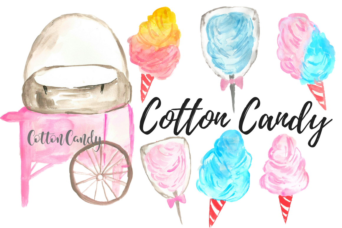 Cotton Candy Carnival Clip Art, a Graphic by Writelovely | Creative Market