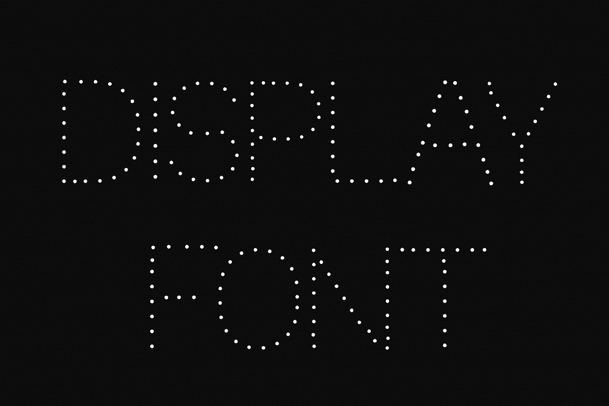 Dots Display Font, a Sans Serif Font by vladocar