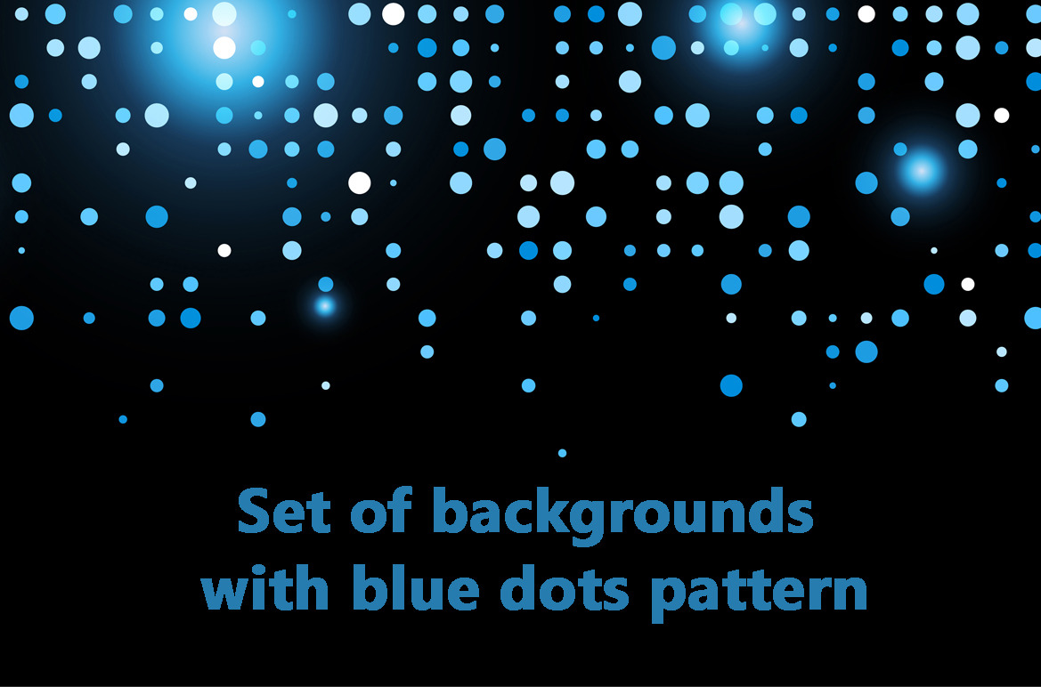 Backgrounds with blue dots pattern, a Decorative Illustration by Vjom