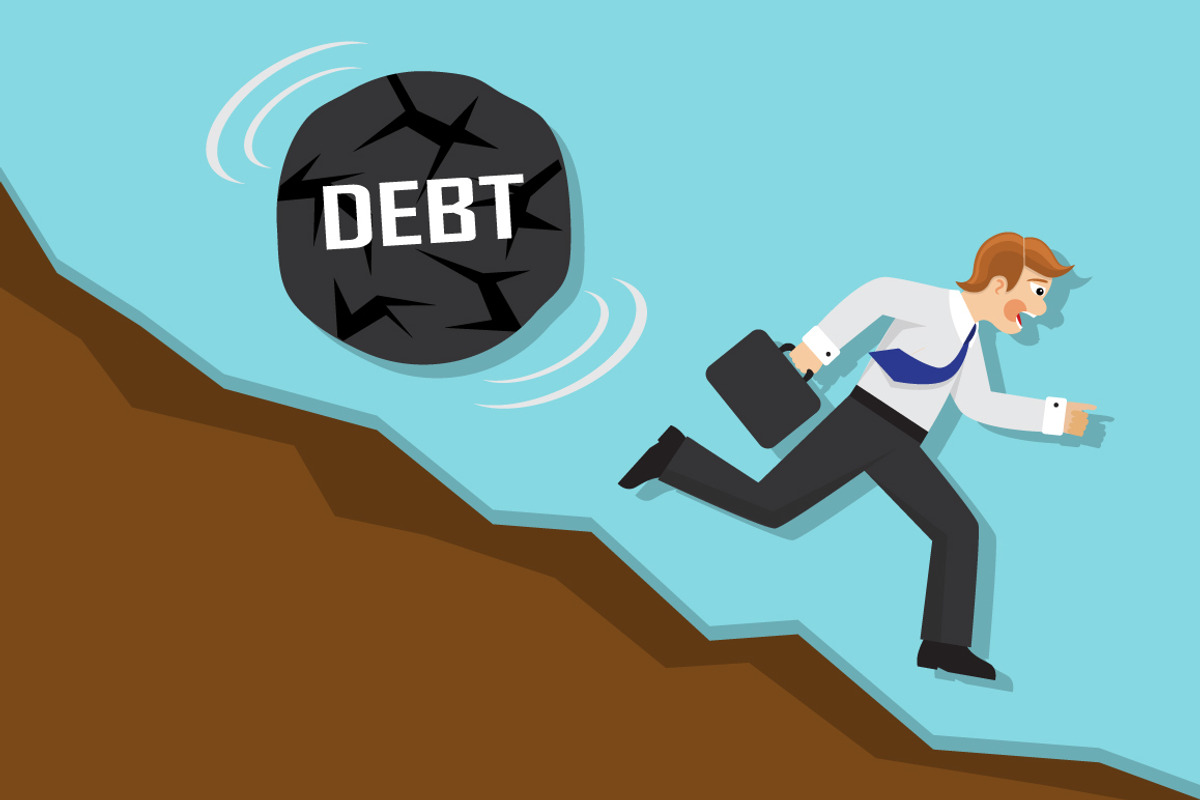 debt and failure in business, a Background Graphic by Happy Art ...