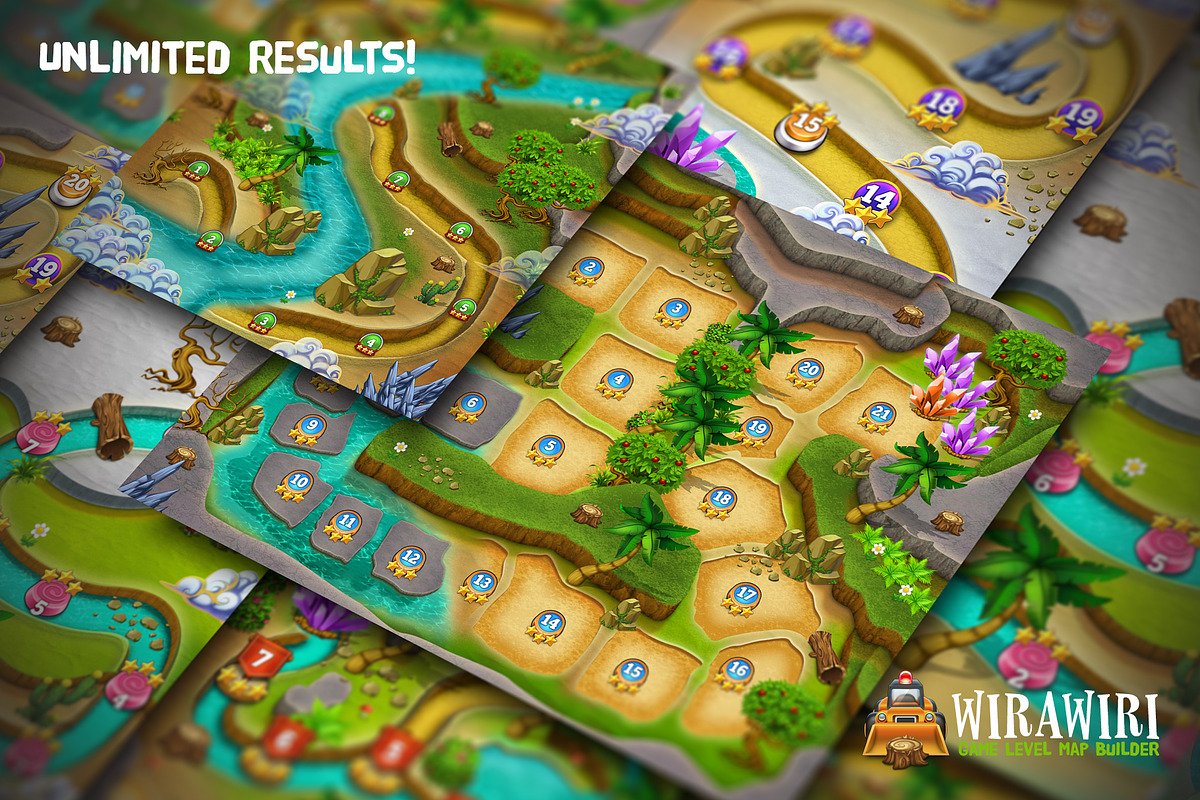 WIRAWIRI – Game Level Map Builder, an Action Add-On by Weirdsgn Store