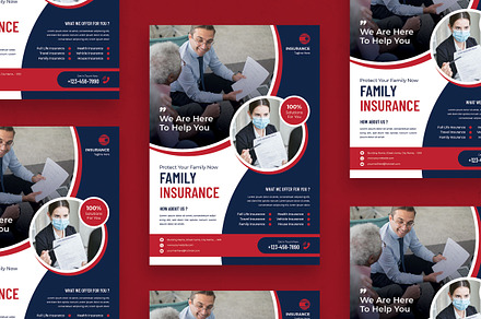 Family Insurance Promotion - Flyer, a Flyer Template by Haidezign