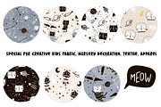 CATStronauts cute graphic kit, a Decorative Illustration by solmariart