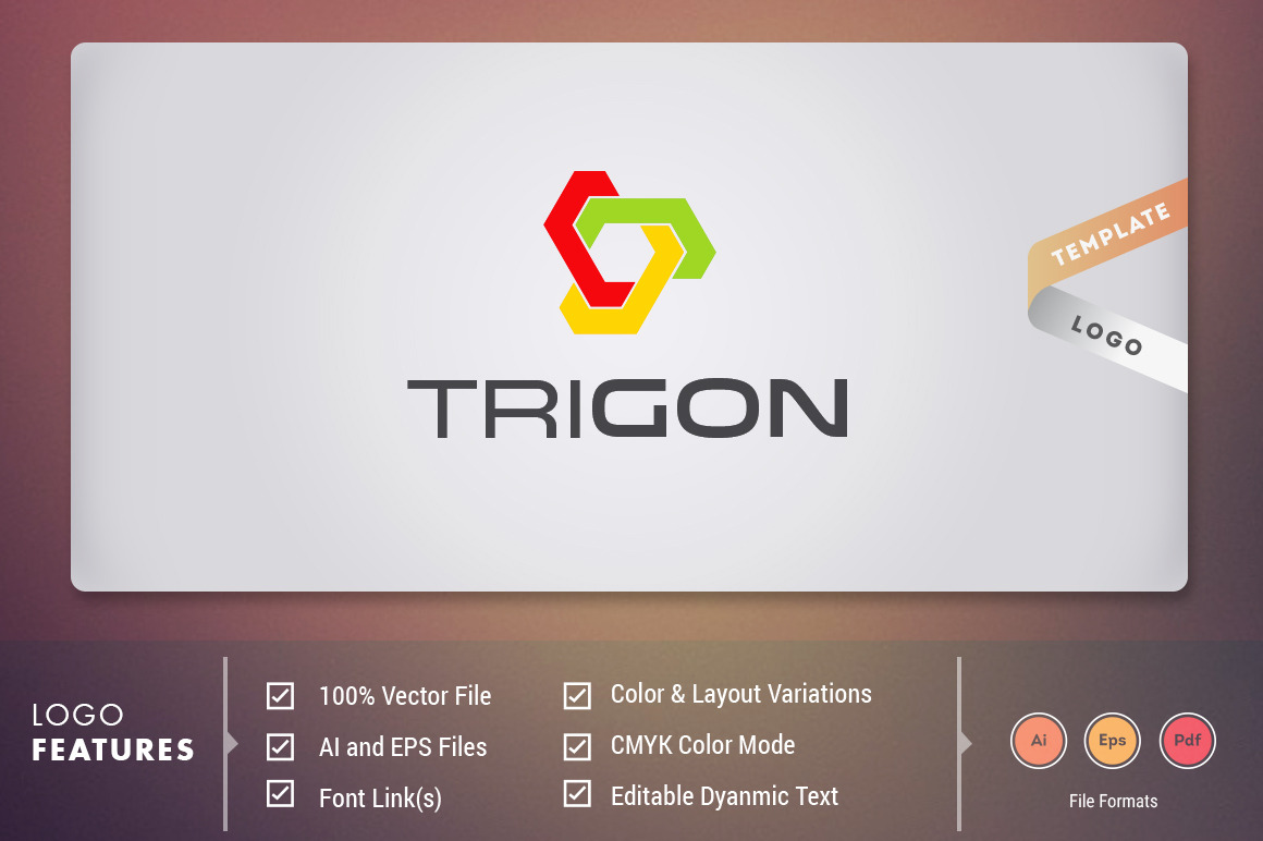 Trigon - Logo Template, a Branding & Logo Template by DynamikMedia