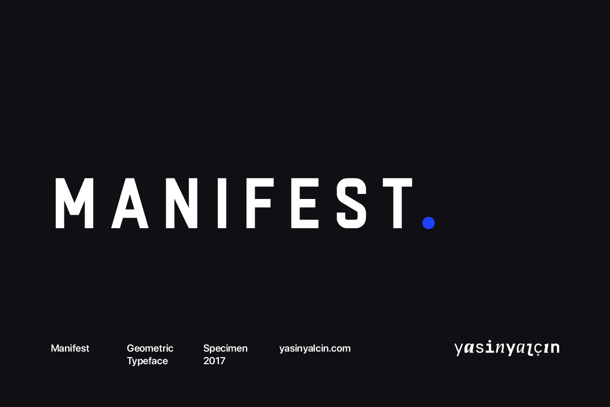 Manifest Type Family, a Sans Serif Font by Yasin Yalçın