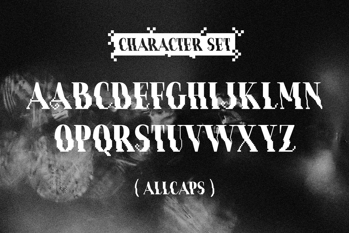 Corepix - Glitch Pixel Serif Font, a Serif Font by Drizy