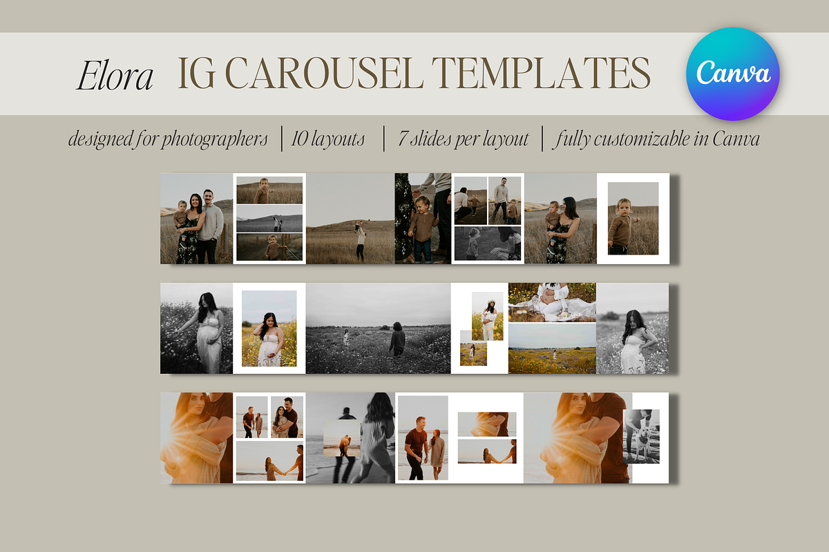 IG Carousel Templates for Canva | Creative Market