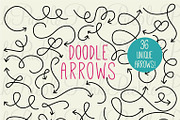 Doodle Arrows Clipart and Vectors, an Illustration by PinkPueblo