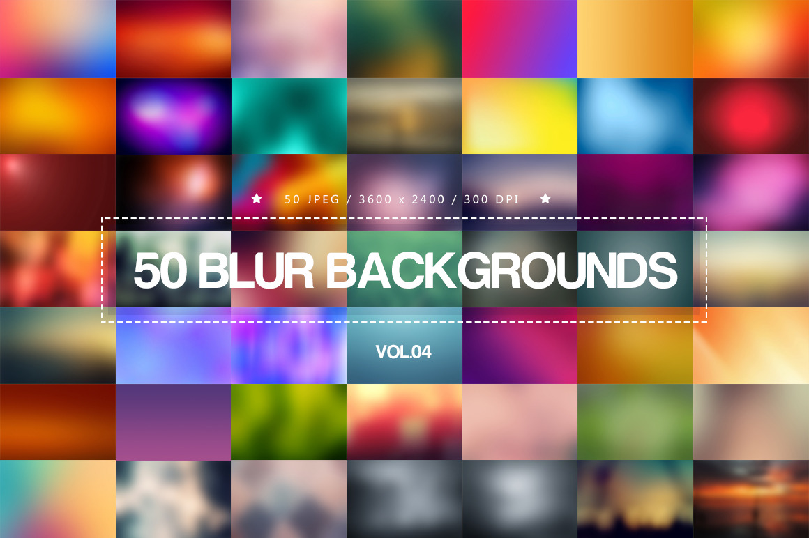 50 Blur Backgrounds _ Vol.04, a Texture Graphic by Orange Fox