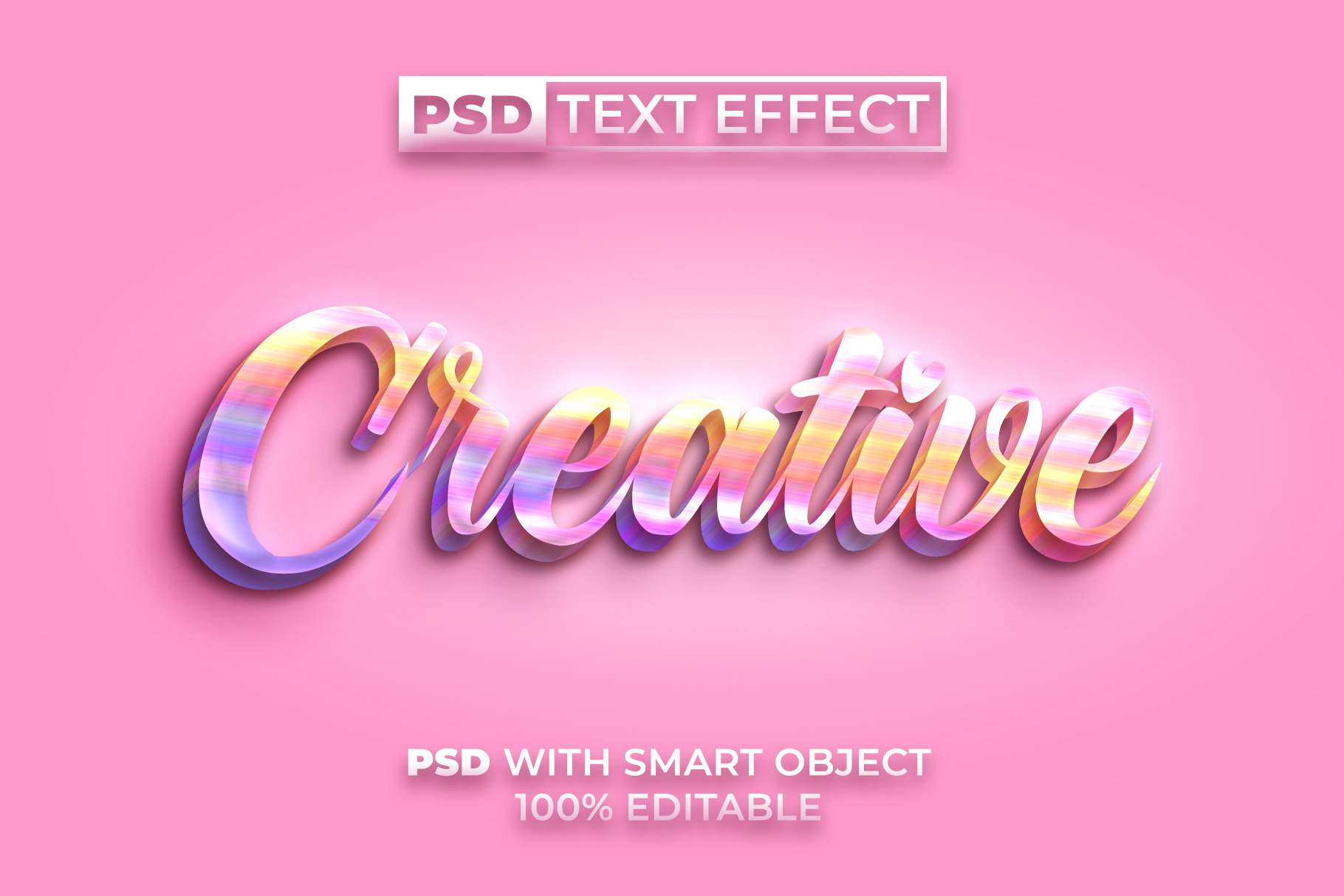 Creative Text Effect Colorful Style, a Layer Style Add-On by Mockmenot