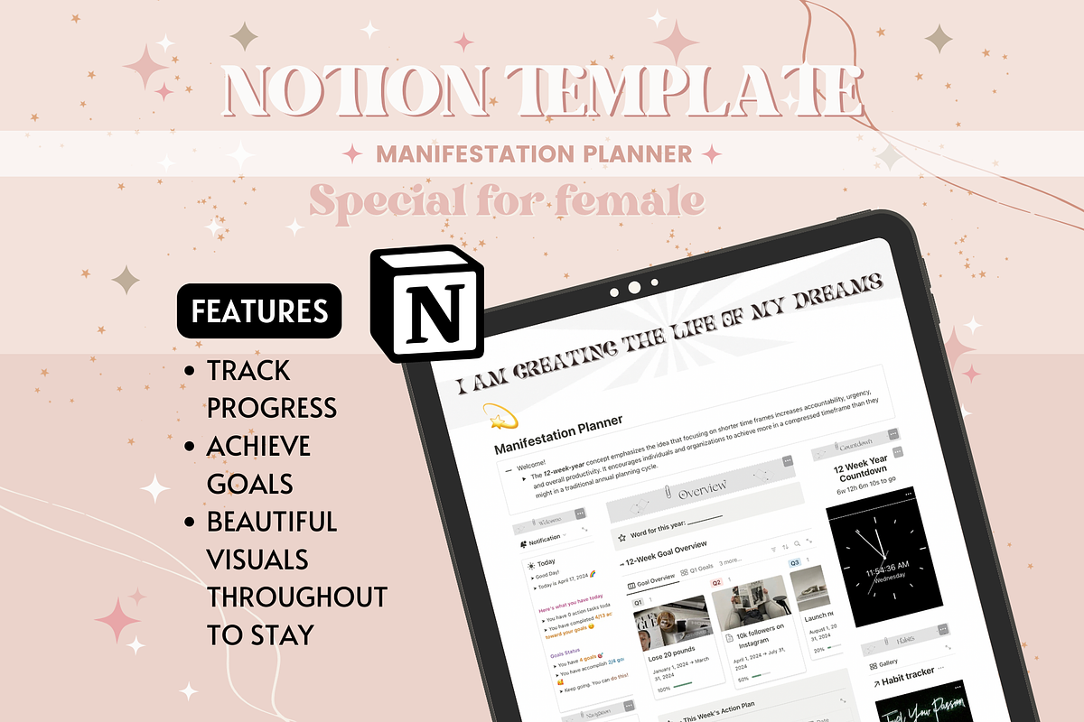 Manifestation Planner Notion Template