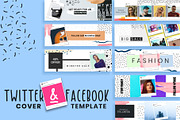 Facebook & Twitter Cover Templates, a Social Media Template by VictorThemes