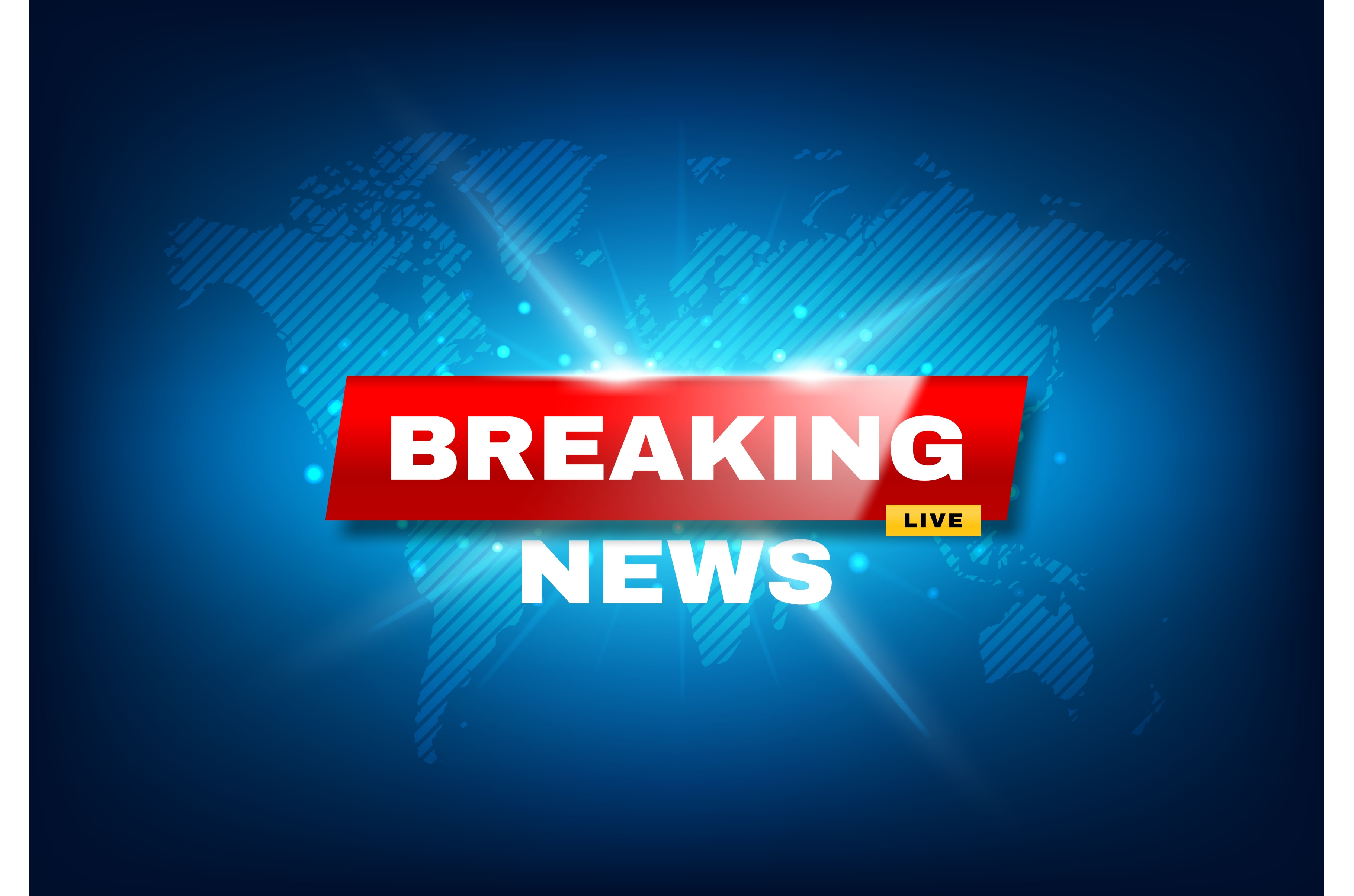 Breaking news TV screensaver, a Technology Illustration by Vector Tradition