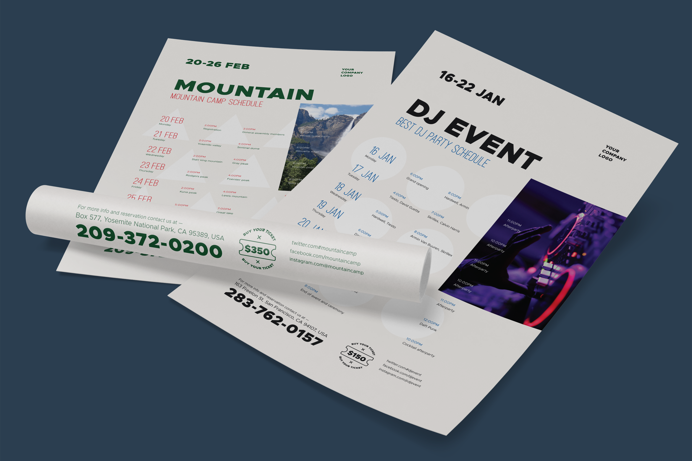 Schedule Event Poster Template, vol2, a Flyer Template by EDT.Graphics