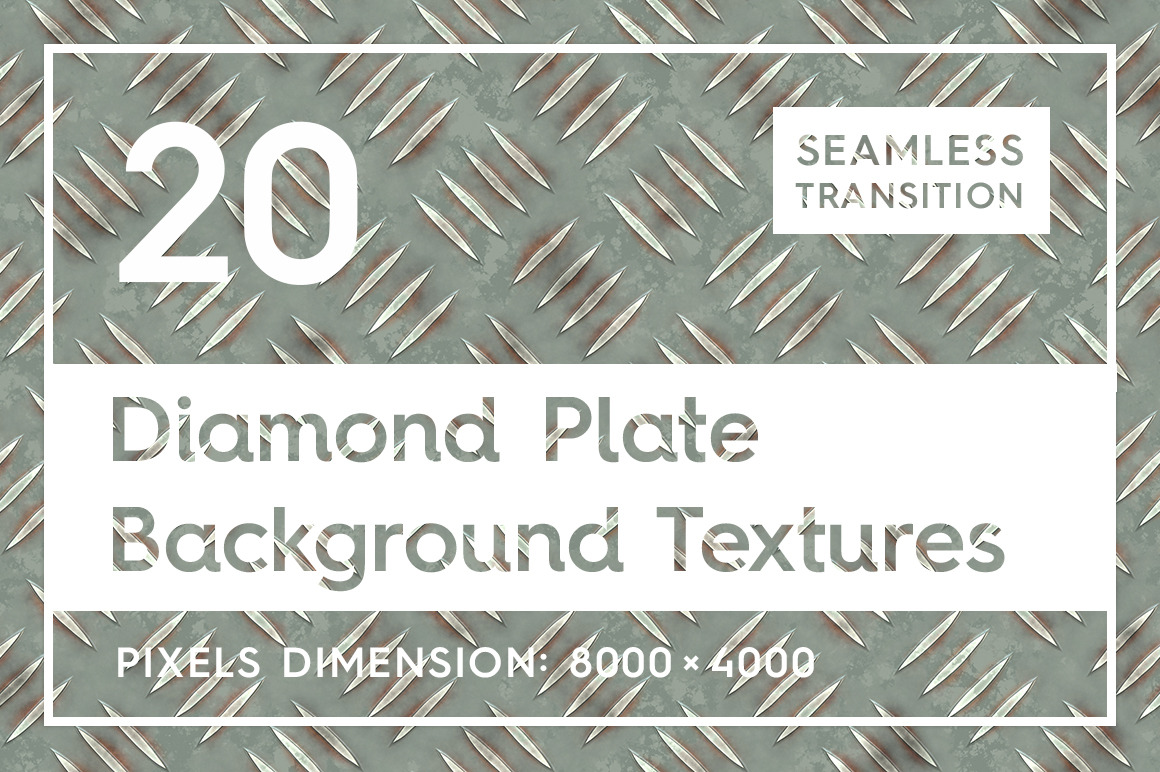 20 Diamond Plate Background Textures, a Texture Graphic by Textures ...