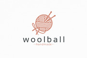 Wool Ball Logo Template, a Branding & Logo Template by vectorwithin
