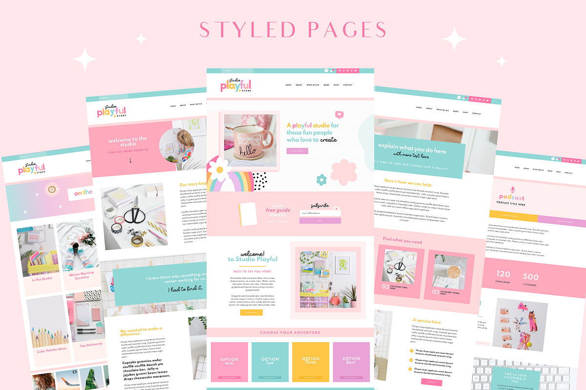 Playful Wix Website Template