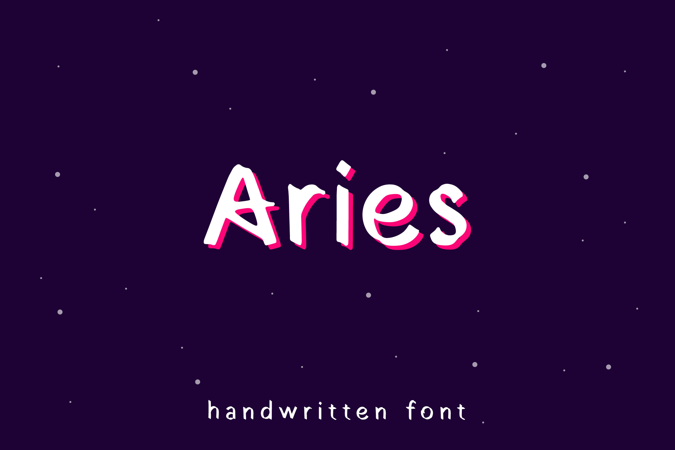 Aries - Sans Serif Font, a Sans Serif Font by Mightyfire