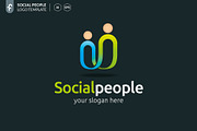 Social People Logo, a Branding & Logo Template by ft.studio