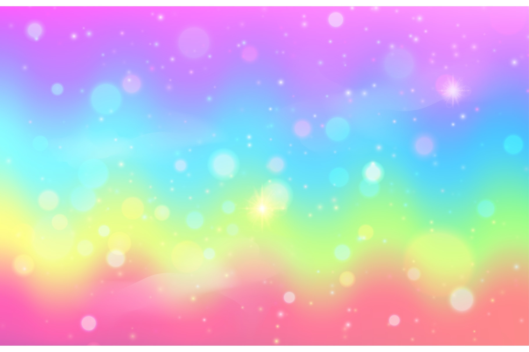 Unicorn rainbow wave background, a Texture Illustration by Zaie