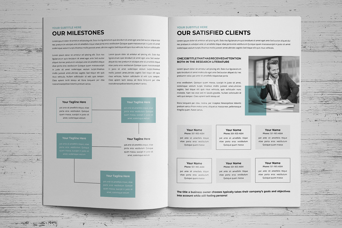 Project Proposal Brochure, a Brochure Template by SamiSimply7