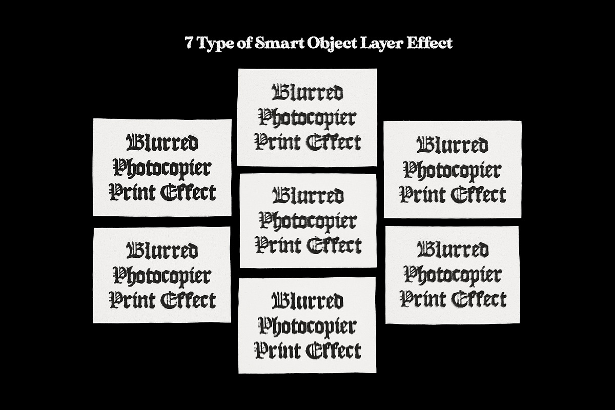 Blurred Photocopier Print Effect, a Texture Graphic by B/B STUDIO