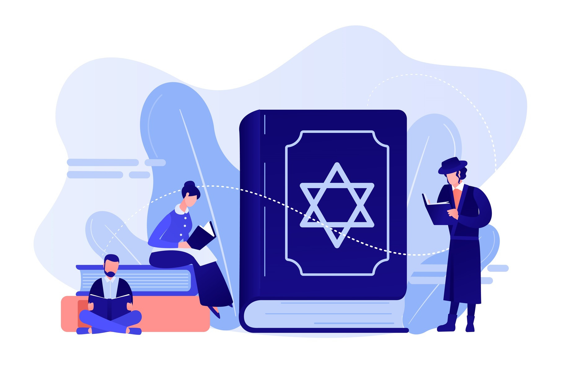 Judaism concept vector illustration. | People Illustrations ~ Creative ...