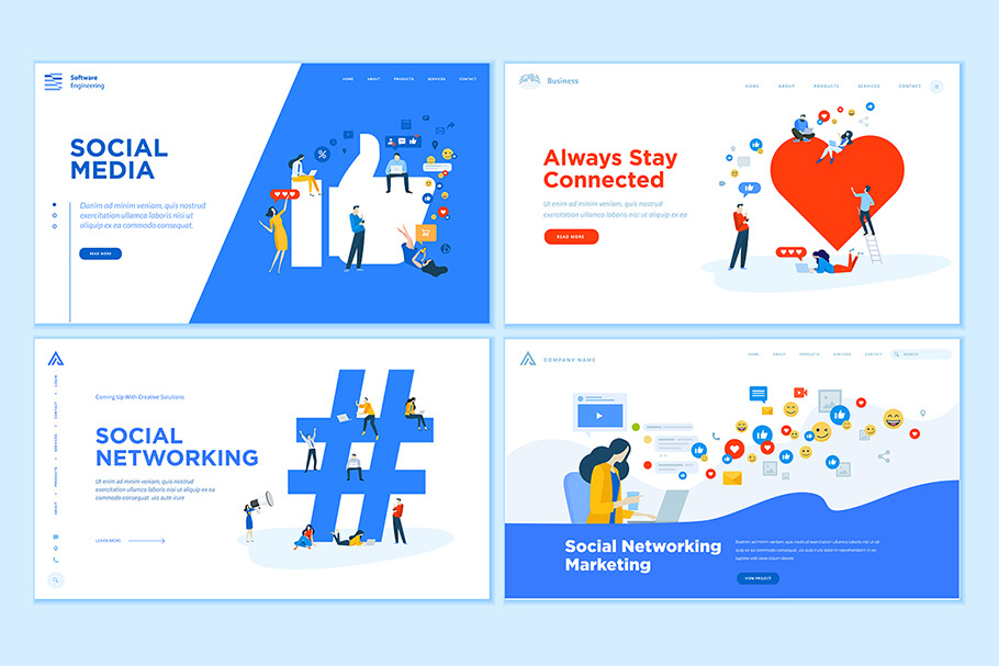 Web page design templates collection, a Templates & Theme by ...