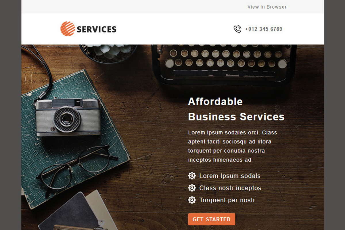Services - Responsive Email Template, an Email Template by Pennyblack ...
