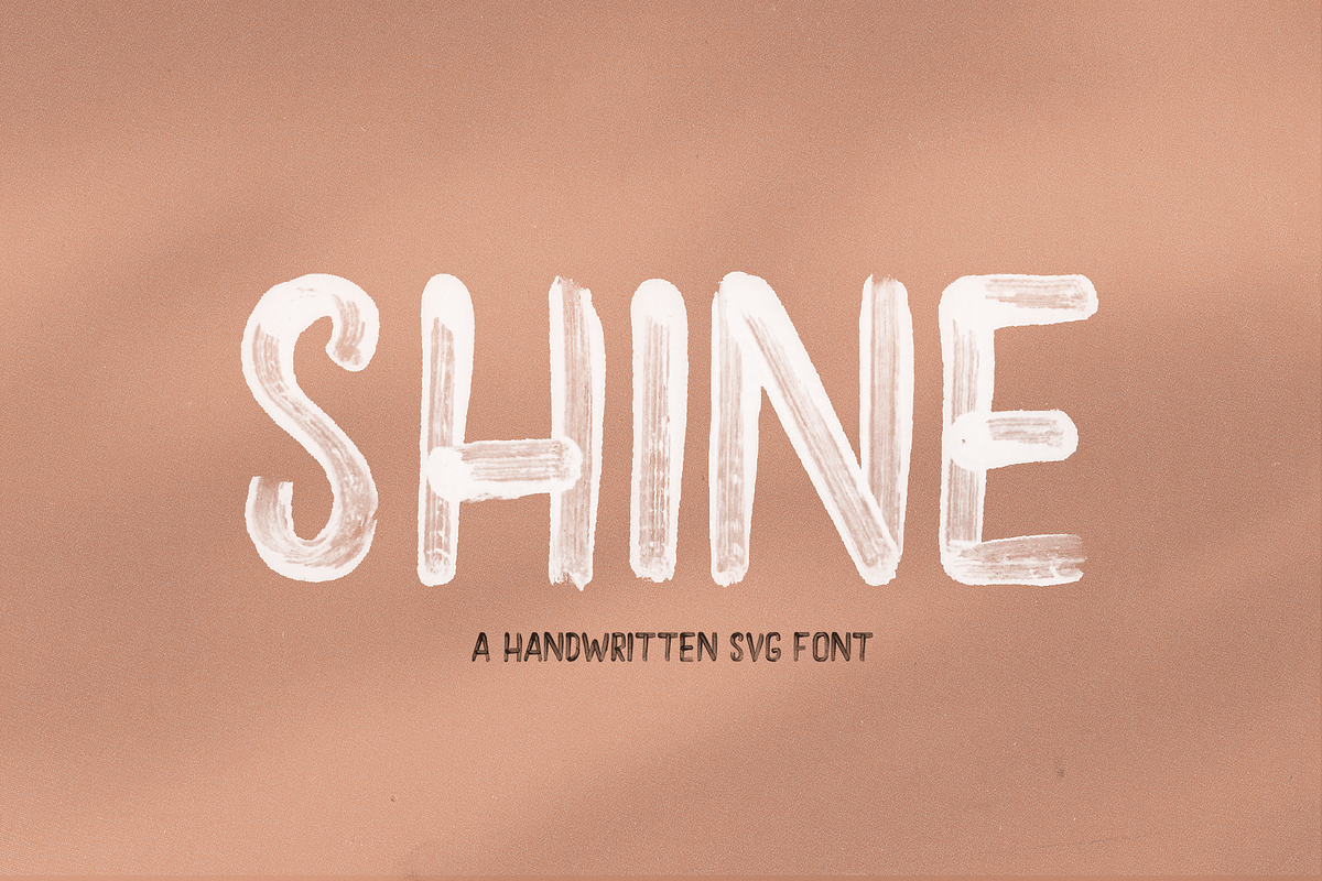 Shine | Brush & SVG Font, a Sans Serif Font by KA Designs