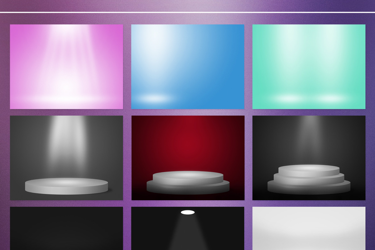 Spotlight Backgrounds Set, a Texture Graphic by Backgrounds Store