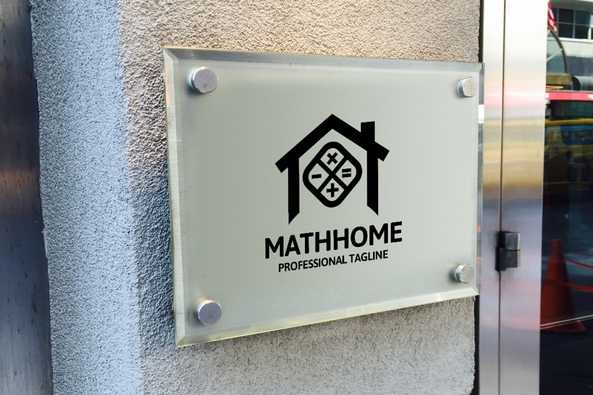 Math Home Logo, a Branding & Logo Template by Design_Planet