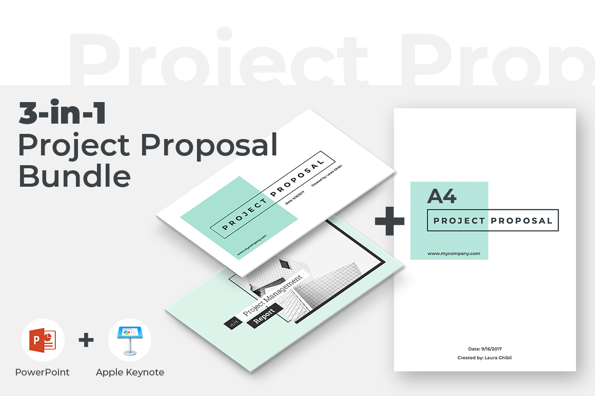 3 in 1 Project Proposal Bundle | Creative Market